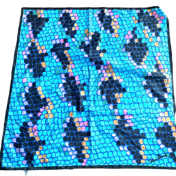 Ken Done | Accessories | Vintage Ken Done Abstract Scarf 24 | Poshmark
